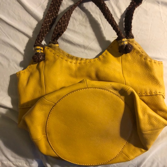 The Sak | Bags | The Sak Yellow Leather Braided Strap Satchel | Poshmark